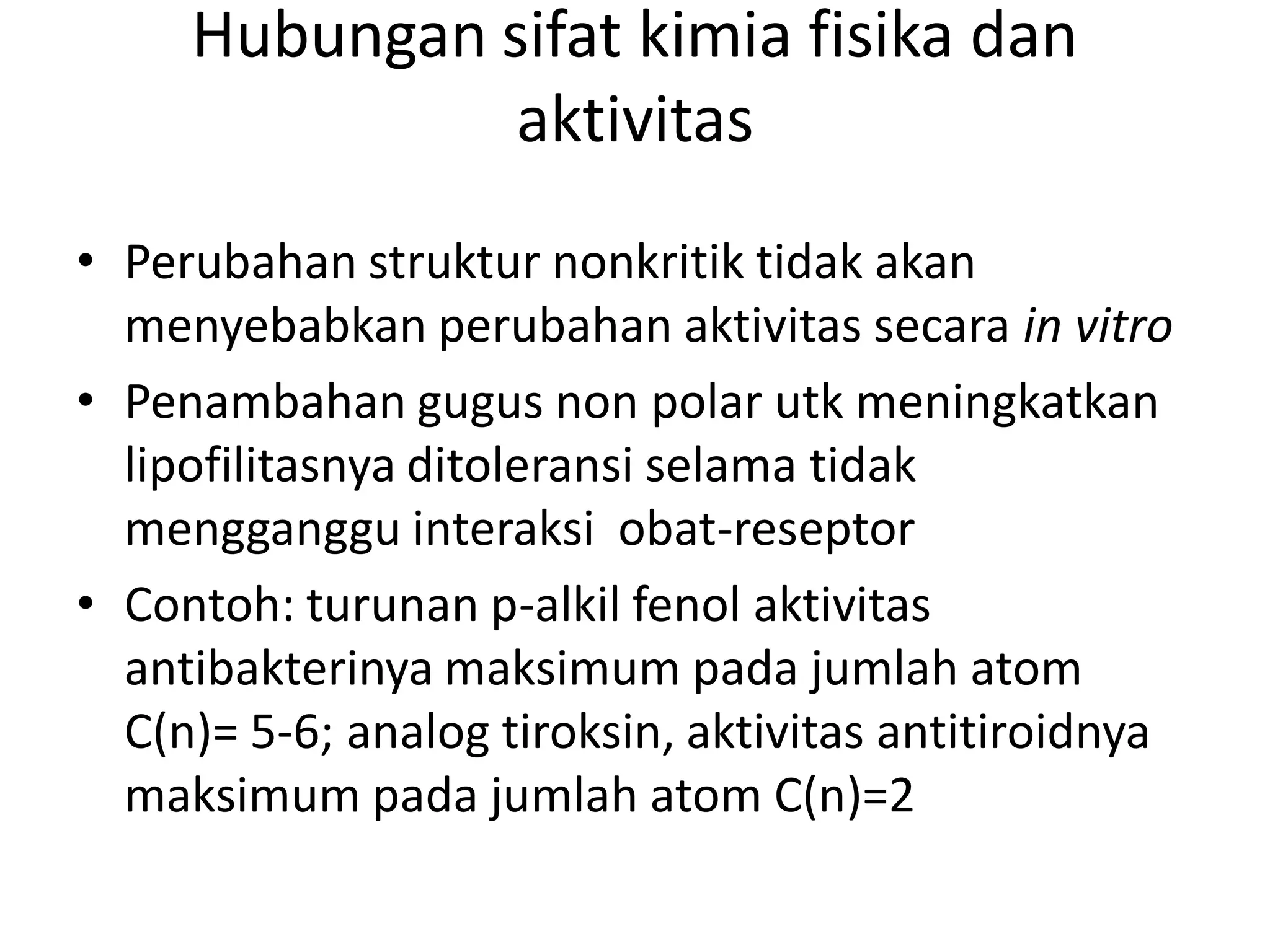 Hubungan kualitatif-struktur-aktivitas | PDF