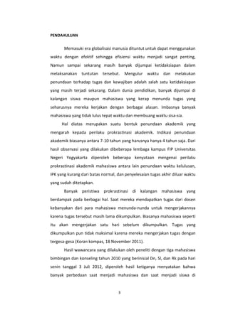 Hubungan antara efikasi diri dengan perilaku prokrastinasi | PDF