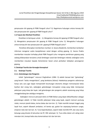 Hubungan antara konsep diri dengan penyesuaian diri gelandangan dan pengemis di psbk pangudi ...