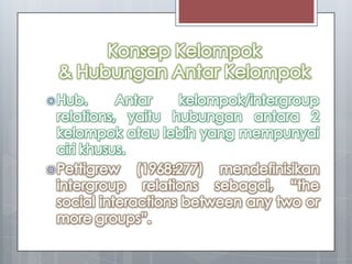 Hubungan Antar Kelompok | PPTX