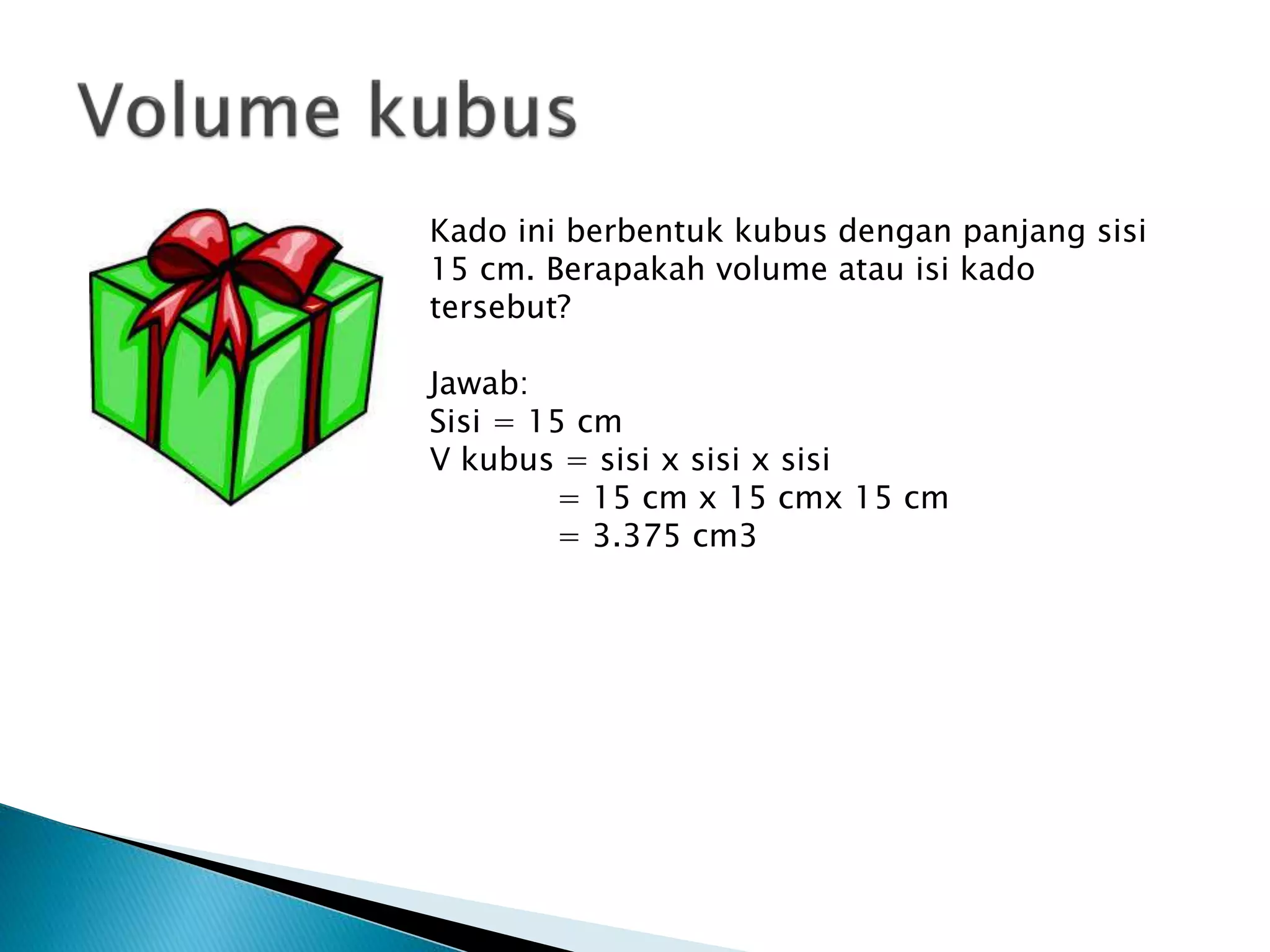 Hubungan antar satuan volume | PPTX