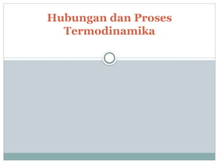 Hubungan dan Proses Termodinamika.pptx mm | PPT