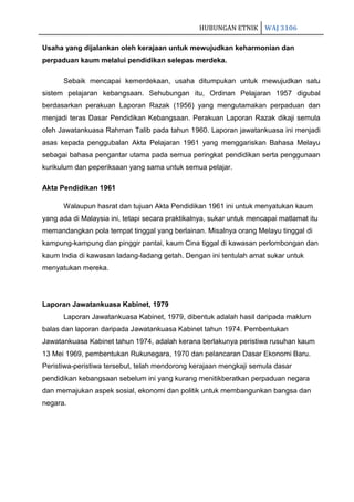 Hubungan etnik 3102 | PDF