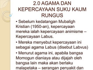 Kenali Suku Kaum Rungus ( Hubungan Etnik) | PPTX