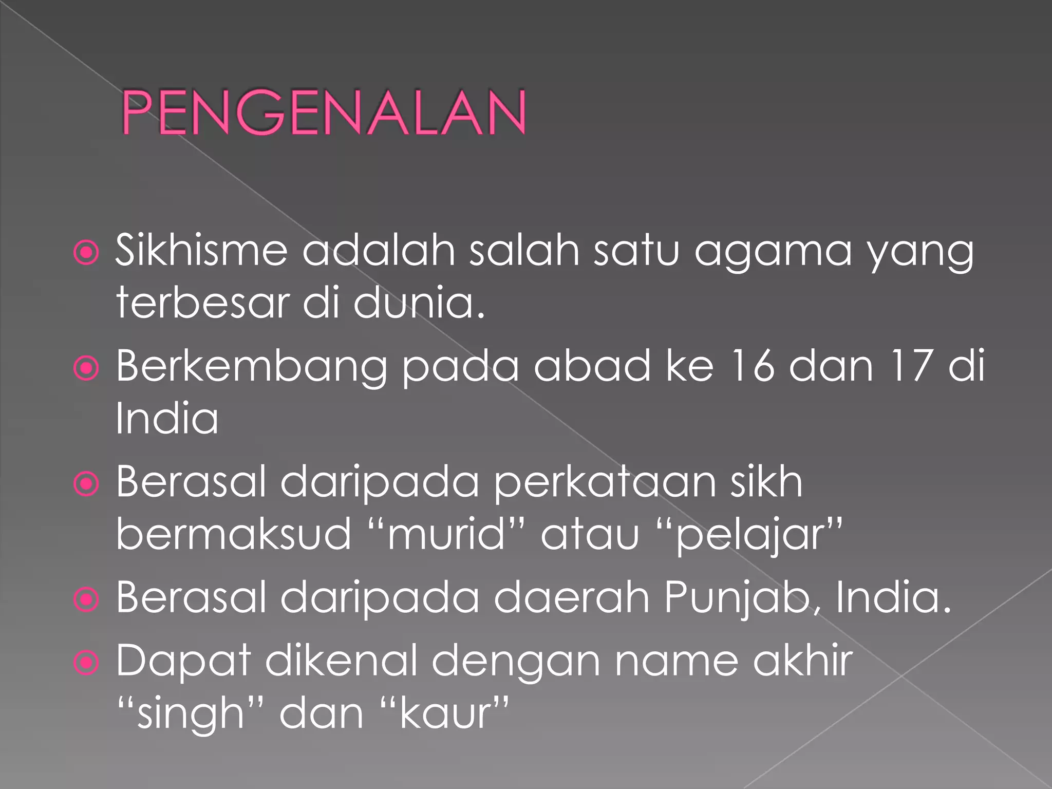 Pengenalan Masyarakat Sikh | PPTX