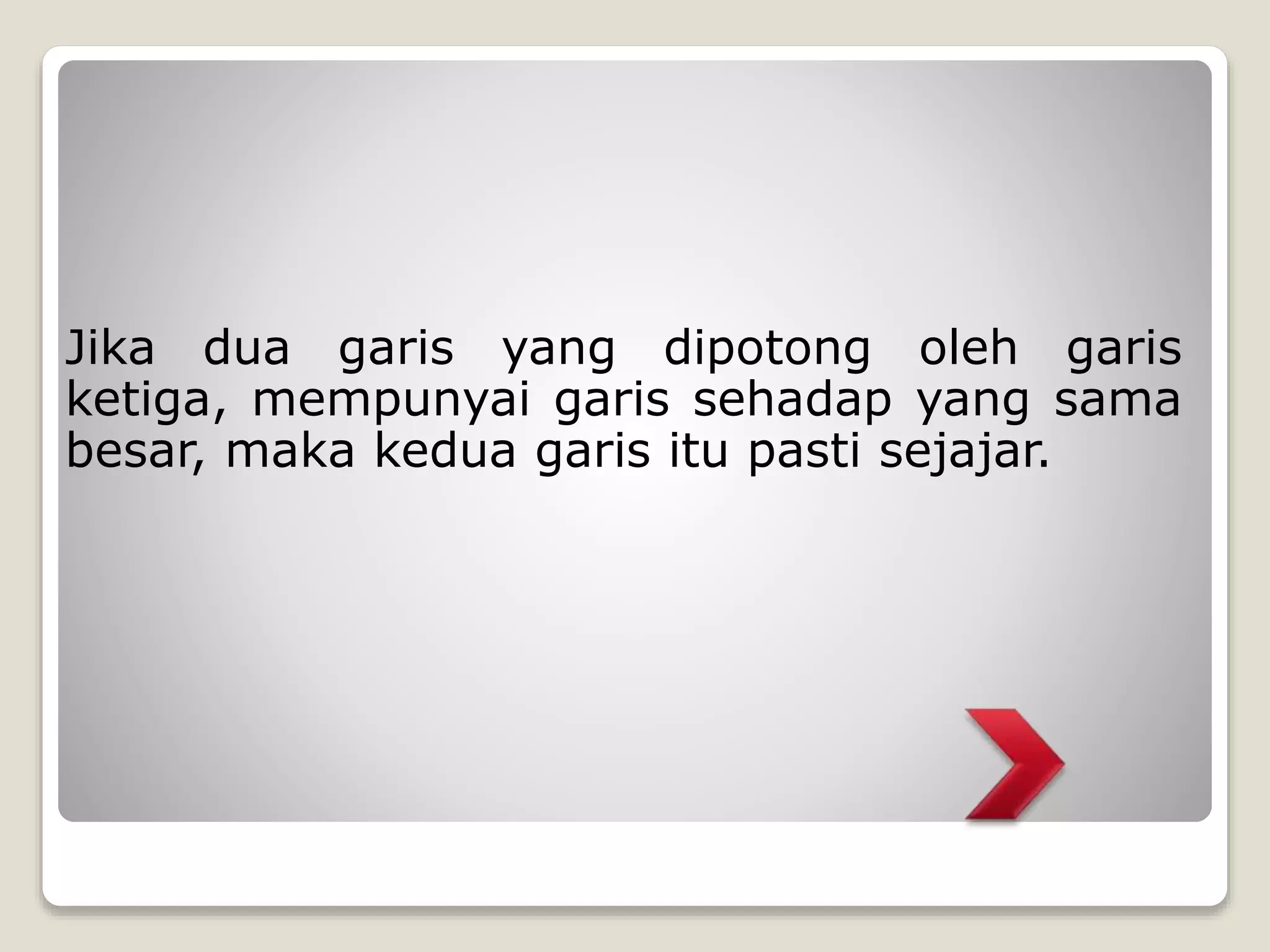 Hubungan garis lurus dan sudut | PPTX