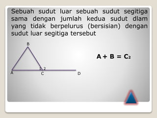 Hubungan garis lurus dan sudut | PPTX