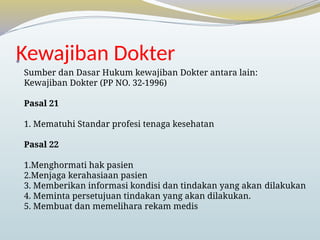 Hubungan Hukum Dokter dengan Pasien.pptx