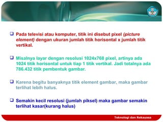 Hubungan jumlah piksel dan kualitas resolosi gambar | PPT