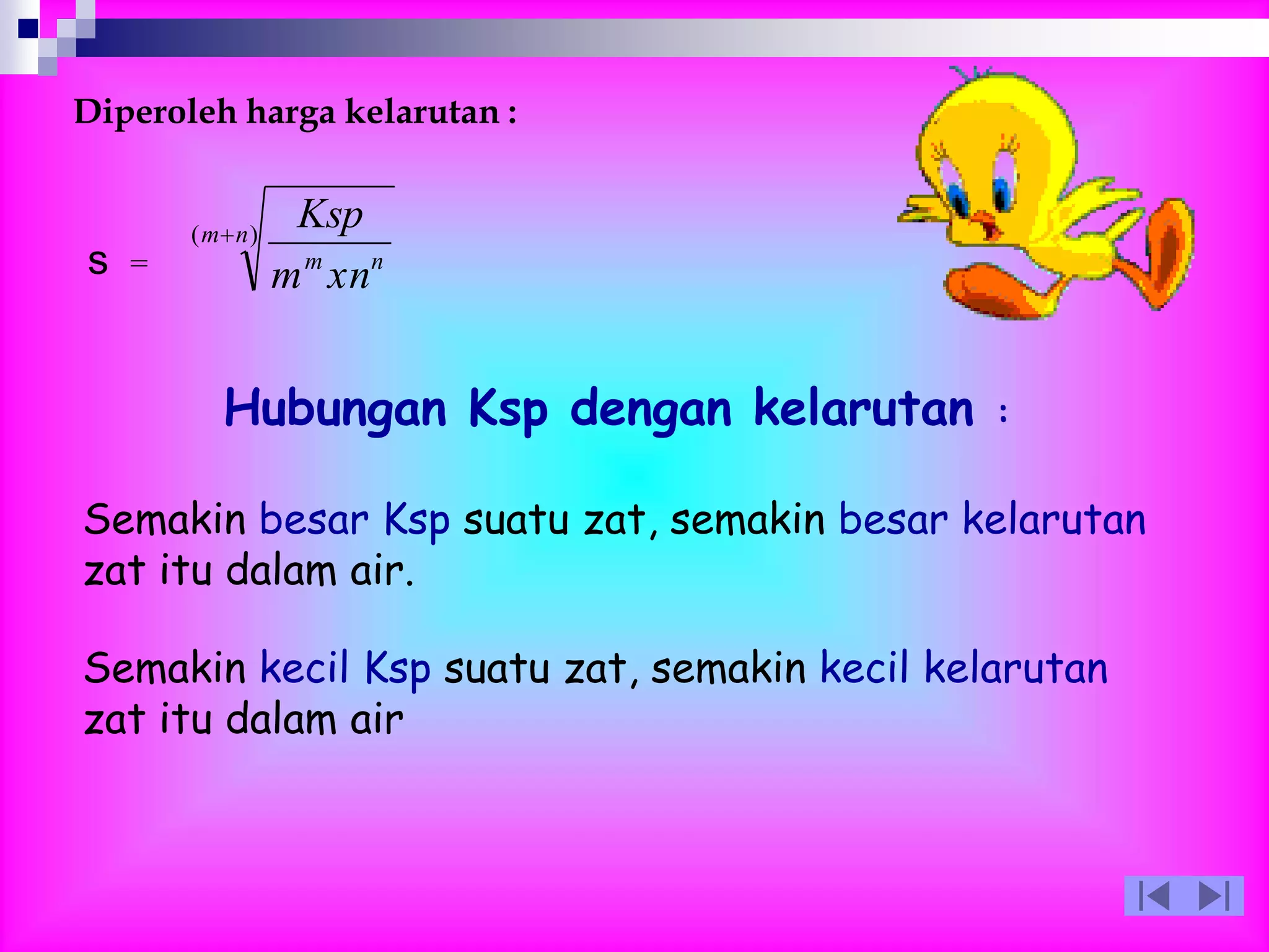 Hubungan kelarutan dan ksp | PPTX