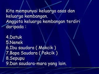 Hubungan keluarga dan perkembangan | PPT