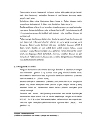 Hubungan koefesien konsolidasi_arah_vertikal_dan_horisontal | PDF