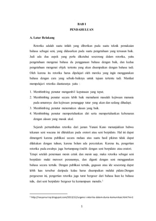 Hubungan komunikasi dengan retorika | PPT