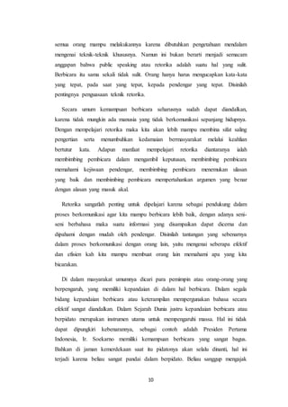 Hubungan komunikasi dengan retorika | DOCX