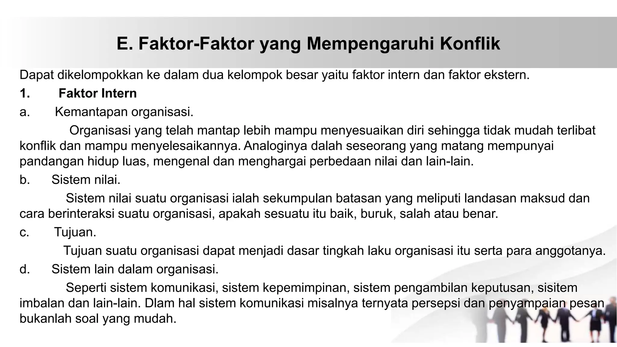 Hubungan Manajemen konflik Dan Manajemen Kinerja | PPT