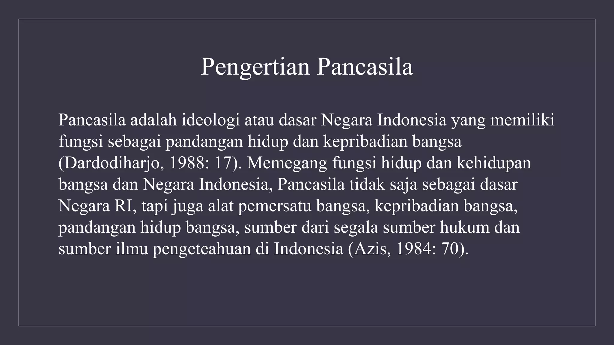 Hubungan pancasila dengan sistem pendidikan | PPTX