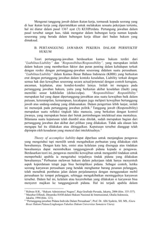 Teori pertanggung jawaban | PDF