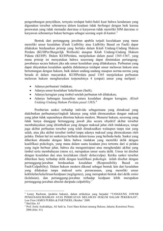 Teori pertanggung jawaban | PDF