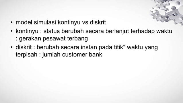 Hubungan simulasi dan pemodelan dalam sebuah sistem Oktavari Budi Arief ...