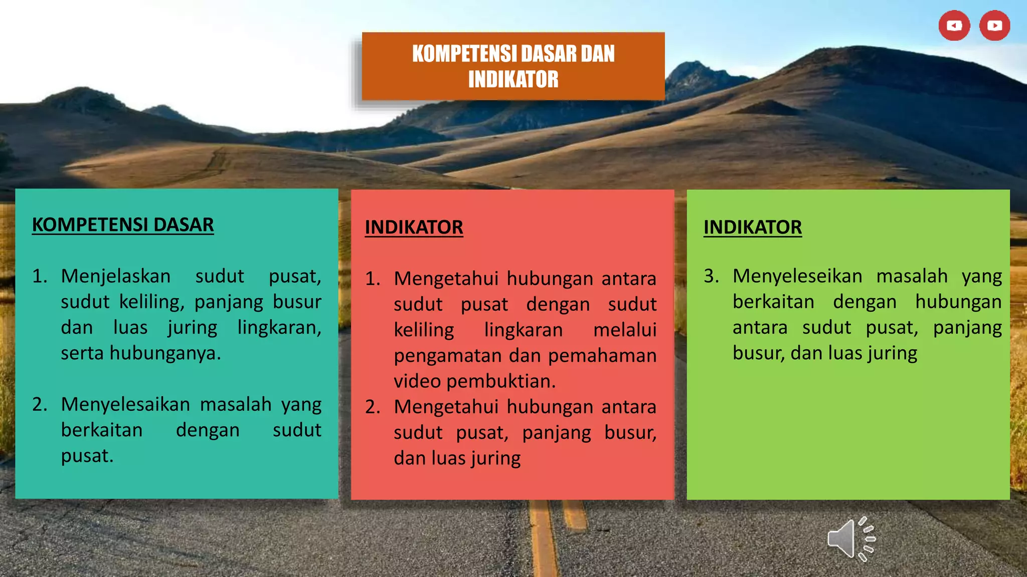 Hubungan sudut pusat panjang busur dan luas juring | PPTX