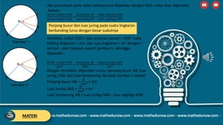 Hubungan sudut pusat panjang busur dan luas juring | PPTX