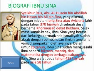 Hubungan teori ibnu sina dengan pendidikan | PPTX