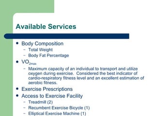 Exercise Center | PPT