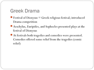 Huckabee greek tragedy introduction and padlet | PPT