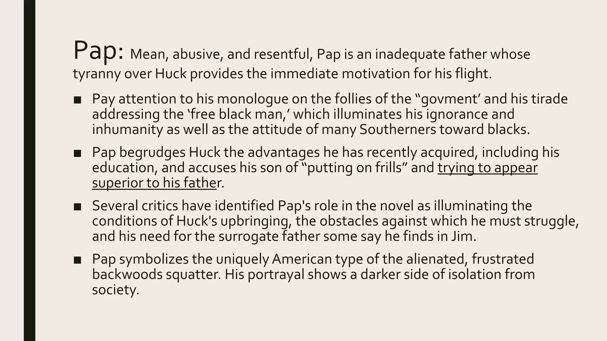 Huck finn other characters | PPTX