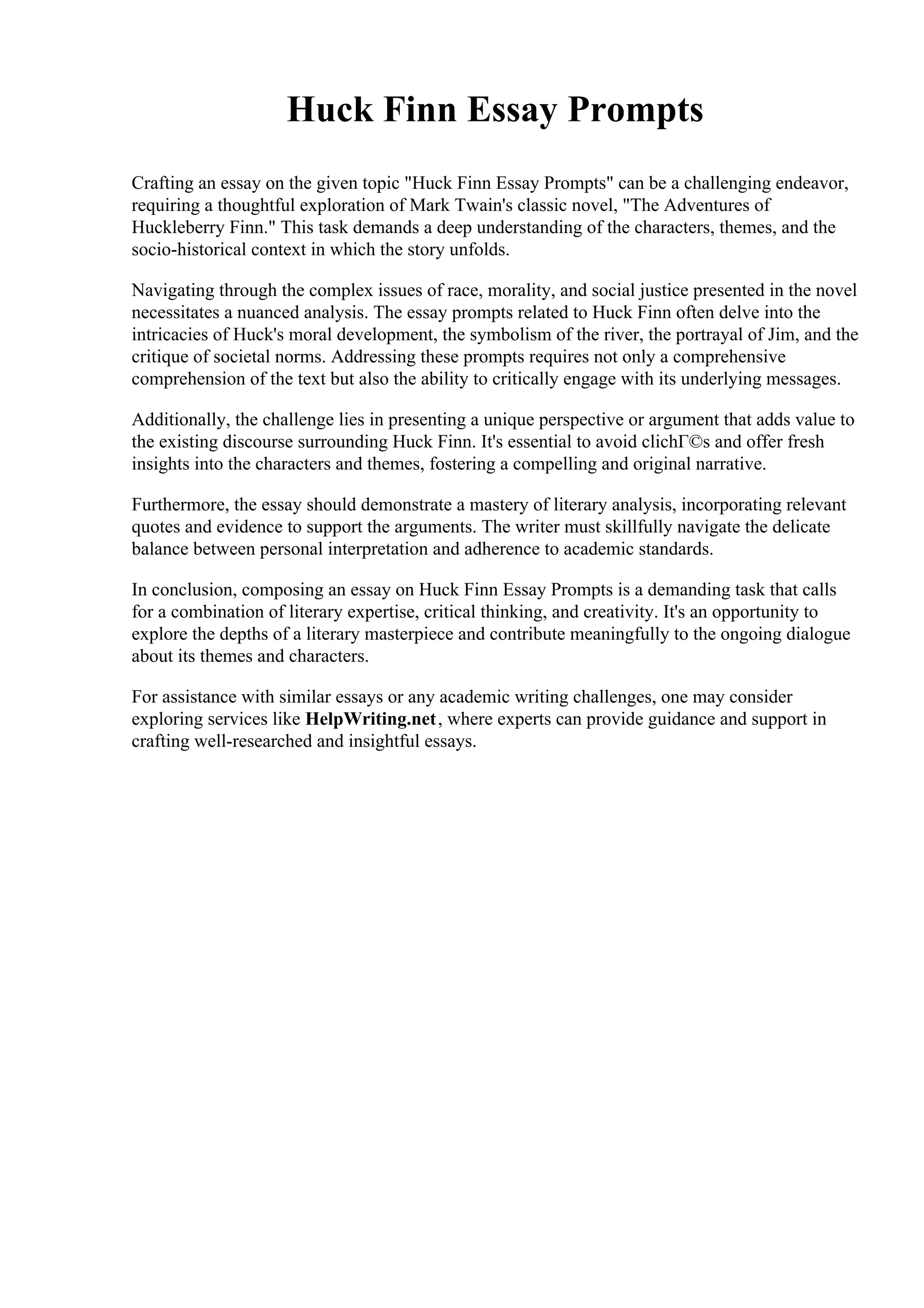 Huck Finn Essay Prompts.pdf