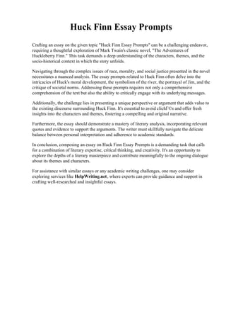 Huck Finn Essay Prompts.pdf