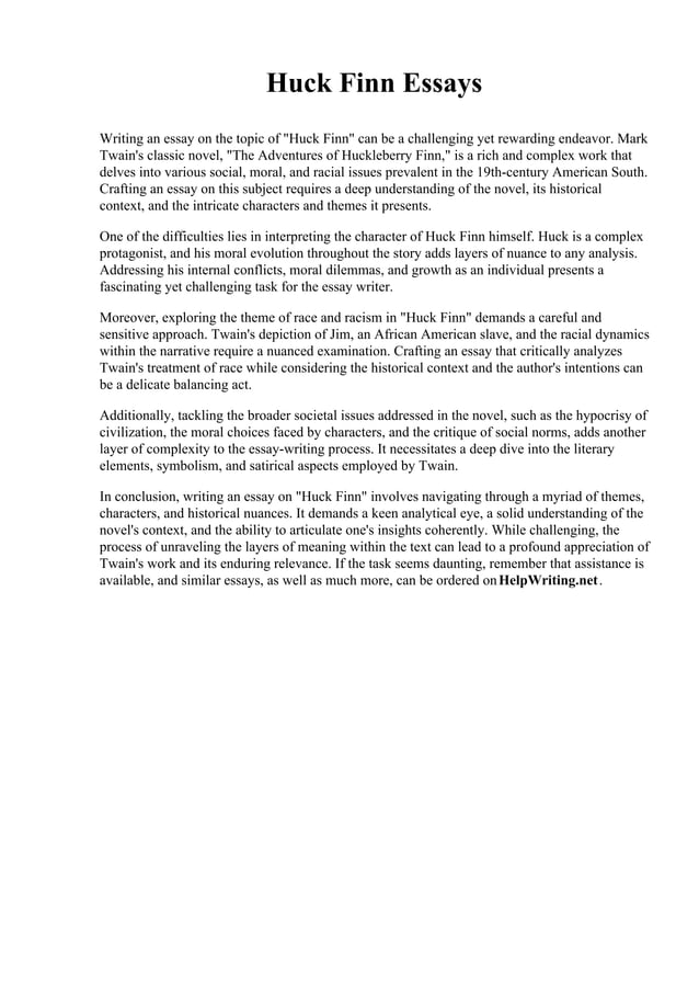 Huck Finn Essays.pdf
