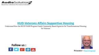 HUD-Veterans Affairs Supportive Housing | PPT