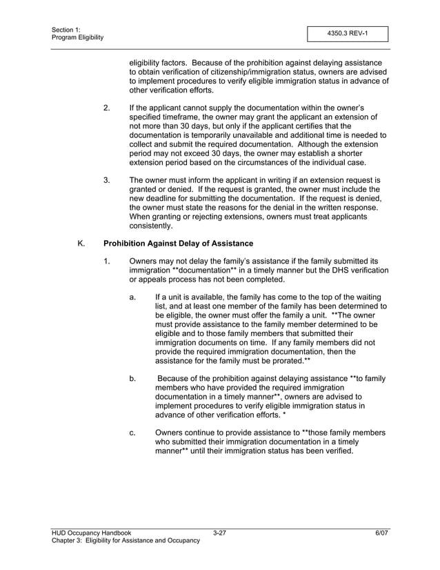 Hud 8:13 occupancy handbook chapter 3 | PDF
