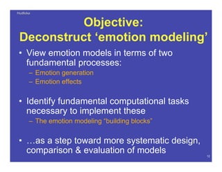 What are we modeling when we model emotion | PDF | Technology & Computing
