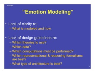 What are we modeling when we model emotion | PDF | Technology & Computing
