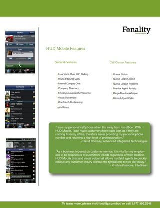 Fonality HUD Mobile | PDF