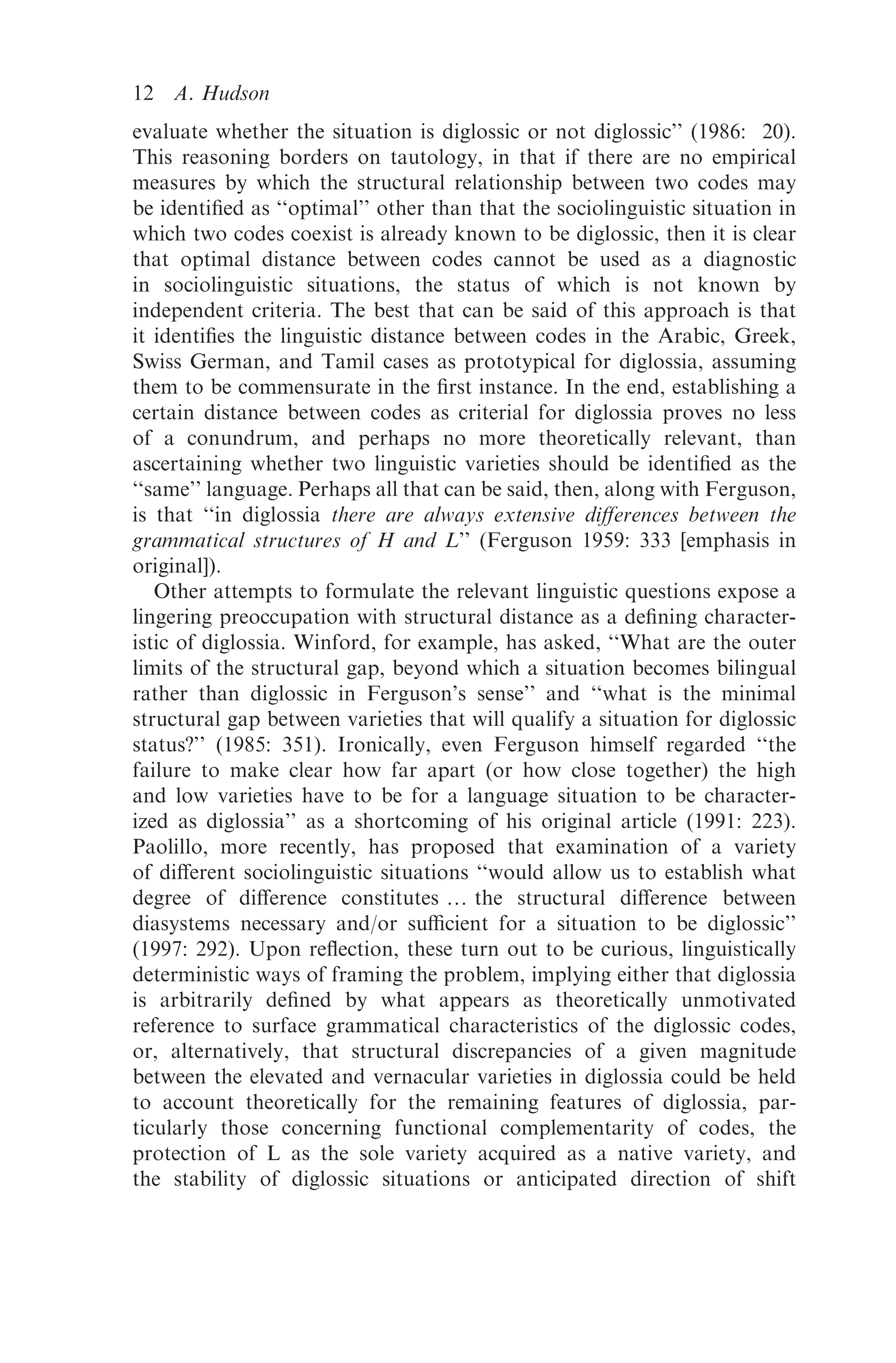 Outline of a theory of diglossia | PDF