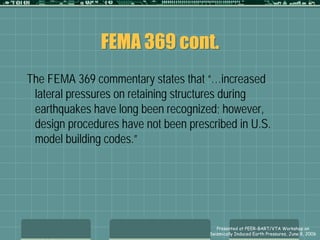 hudson-eq_on_retaining_walls guidelines . | PPT