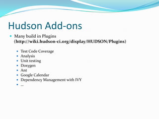 Hudson ci | PPTX