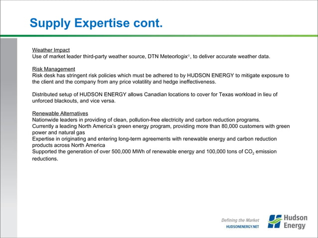 Hudson Energy Prospective | PPT