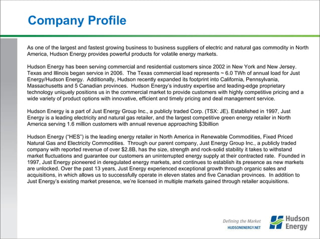 Hudson Energy Prospective | PPT