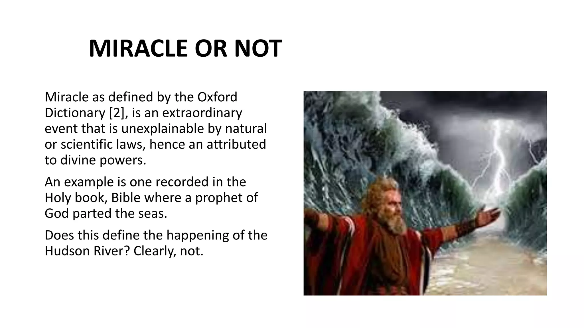 THE HUDSON INCIDENT - Miracle or Not | PPTX