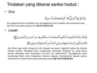 "Hudud" Sanksi dalam Islam | PPTX