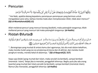 "Hudud" Sanksi dalam Islam | PPTX