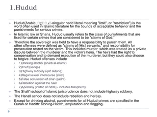 Hudud laws, qisas & tazir by naseem akbar | PPTX