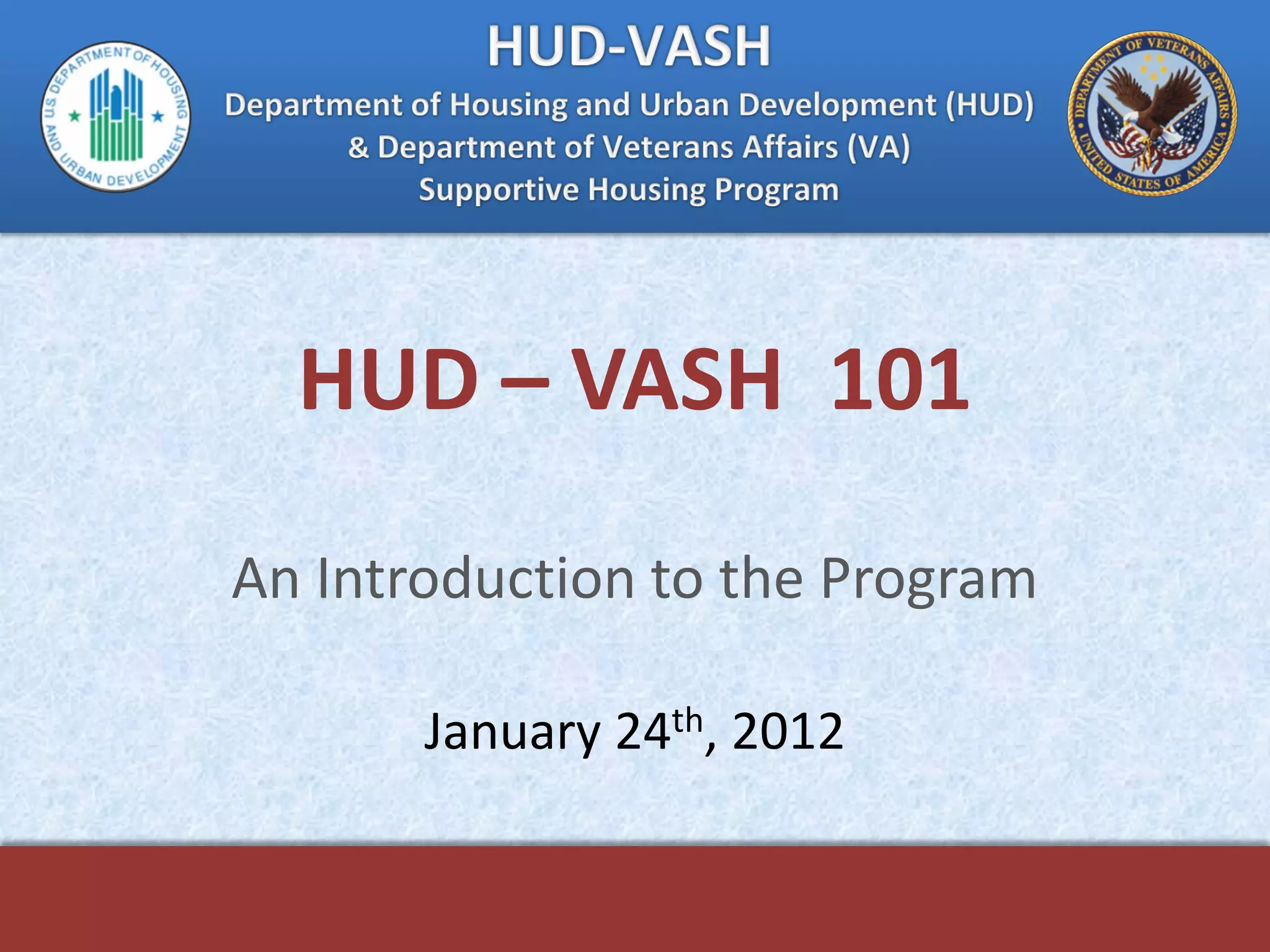 HUD-VASH 101 | PDF
