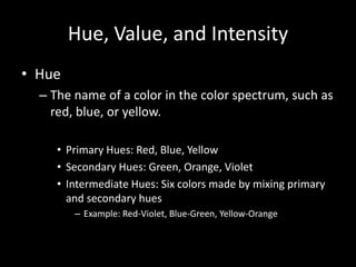 Hue value-intensity | PPTX