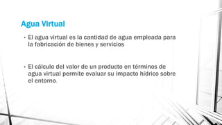 Huella hídrica | PPTX