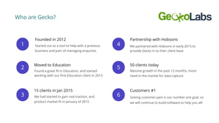 Maximising the Success of Your CRM with Gecko Labs | PPT